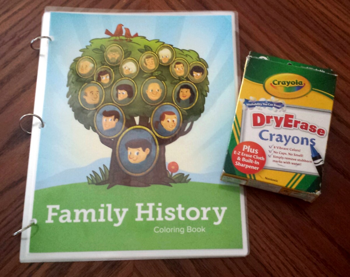 Family History Dry Erase Coloring Book – Do As I'm Doing